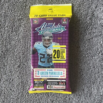 2021 Absolute Football Fat Pack 20 Cards, Factory Sealed, KABOOM ...