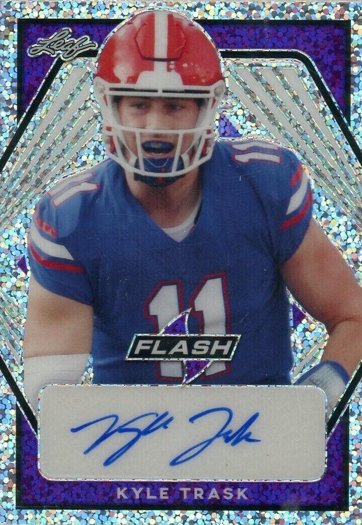 2021 Leaf Flash - Portrait Autographs Kyle Trask #PA-KT1 Purple /50 (AU ...