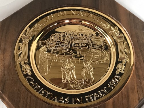 Dirilyte Christmas Plate Italy 1993 | eBay