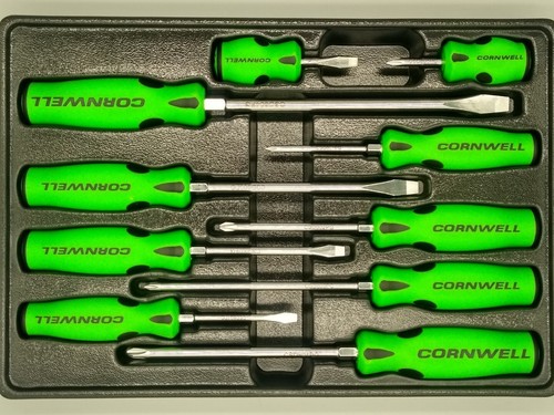 Cornwell Tools 10pc. Screwdriver Set Green | eBay