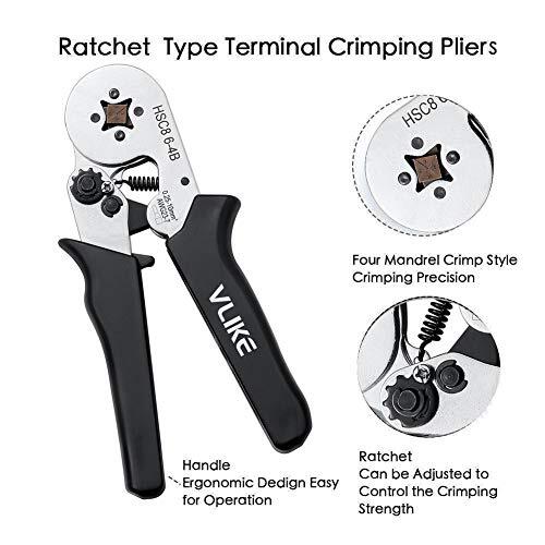 Ferrule Crimping Tool Wire Crimper Pliers With 1200 Terminal Ferrules ...
