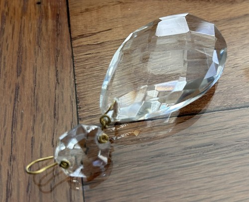 100 Vintage Chandelier 2” Inch Crystal Teardrop W/Octagon Prism ...