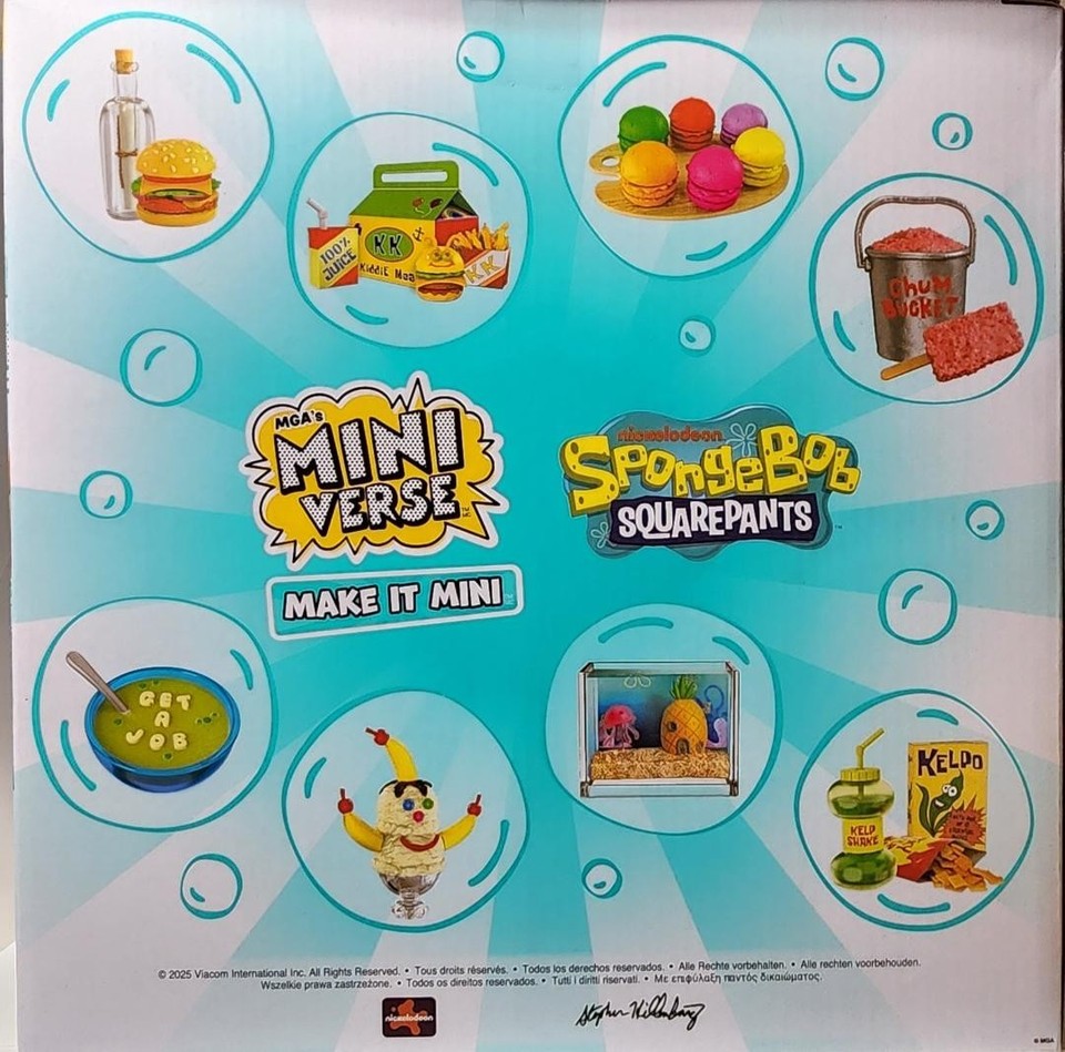NEW Release MiniVerse ** SpongeBob SquarePants ** MGA Make It Mini Fast ...