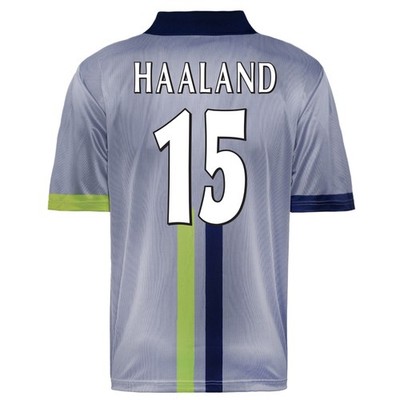 Manchester City 2000 Away Haaland No 15 Shirt 100% POLYESTER Men's ...