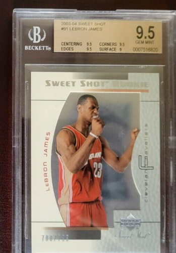 2003-04 Upper Deck Sweet Shot - Sweet Shot Rookie #91 LeBron James /799 ...