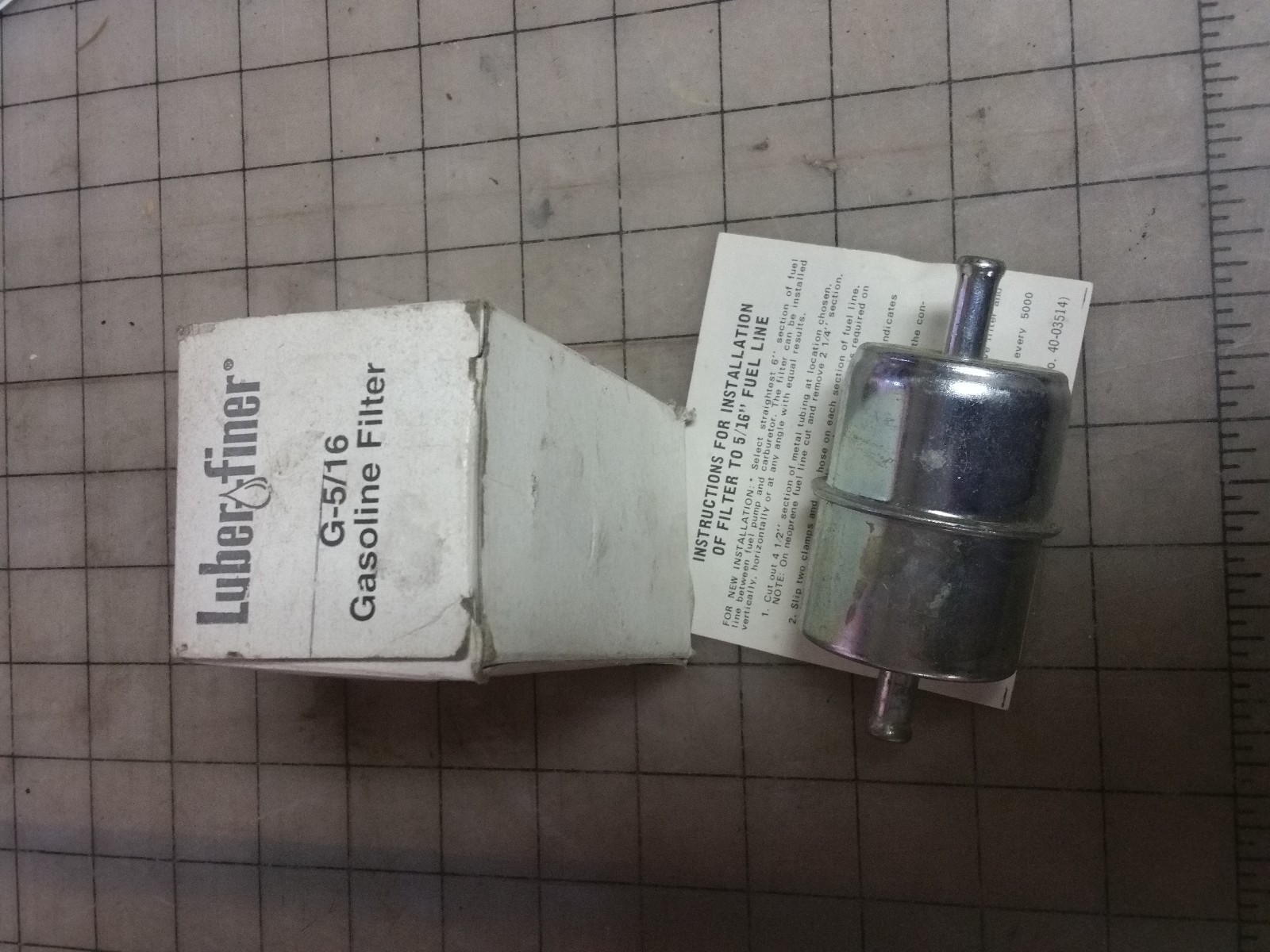 Luber-Finer G-5/16 Replaced GF61 Fuel Inline Filter NEW IN BOX | eBay