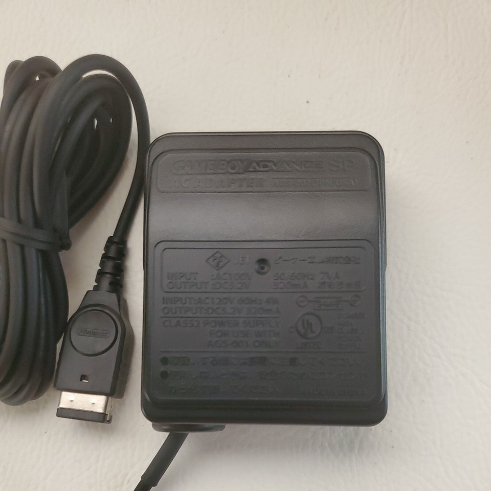 Official Nintendo Gameboy Advance SP DS OEM AC Adapter Charger AGS-002 ...
