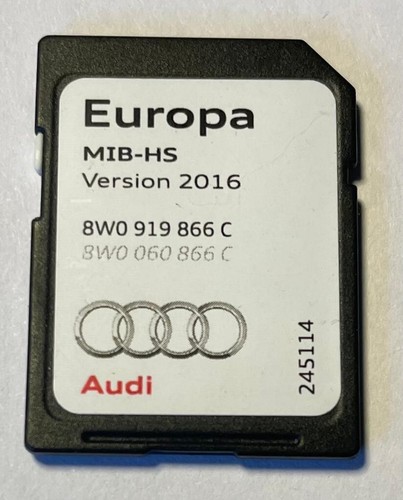 GENUINE AUDI SAT NAV MIB-HS NAVIGATION SD CARD 2016 MAP EUROPE UK ...