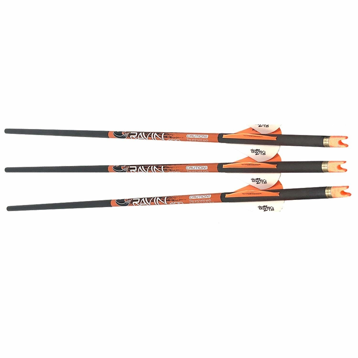 Ravin Crossbows Lighted Arrows 400gr .003 with 2" Vanes - 3/PK ...