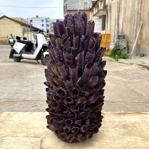 27.24LB New find purple phantom crystal quartz cluster mineral specimen ...