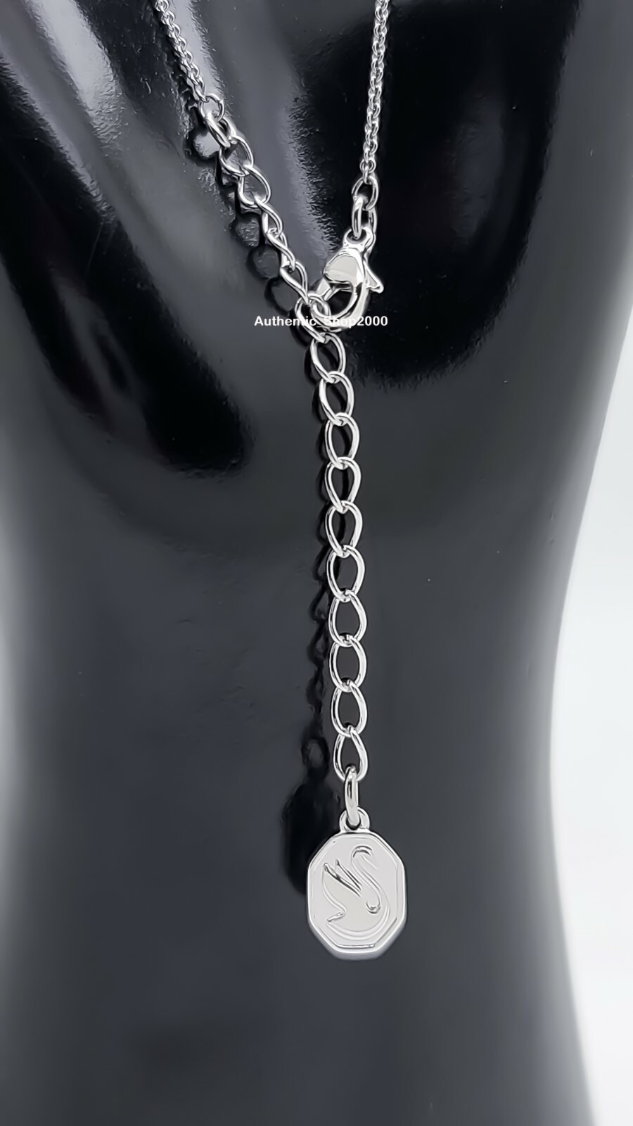 New SWAROVSKI Rhodium Trilliant cut crystal Millenia Pendant Necklace ...