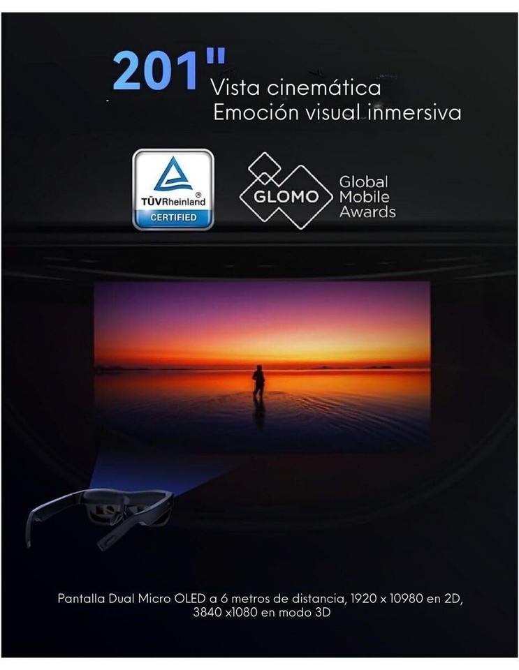 TCL RayNeo NXTWEAR-S AR Glasses - Smart Glasses with Micro OLED (Very Good) | eBay