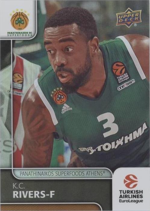 2016-17 Upper Deck Euroleague - Rainbow #91 K.C. Rivers (RC) for sale ...