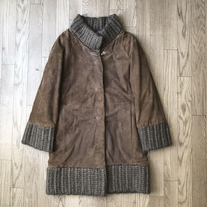 Rucon By Anna Pucci Mouton Coat Made In Italy size 4… - Gem