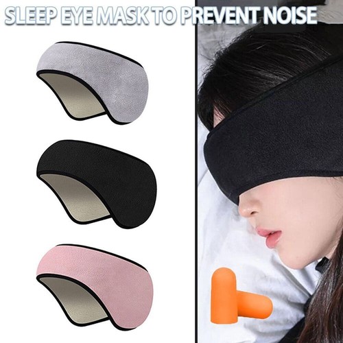 Polyester Three Layers Sleeping Relaxing Sleep Mask Ear Muffs Blackout ...