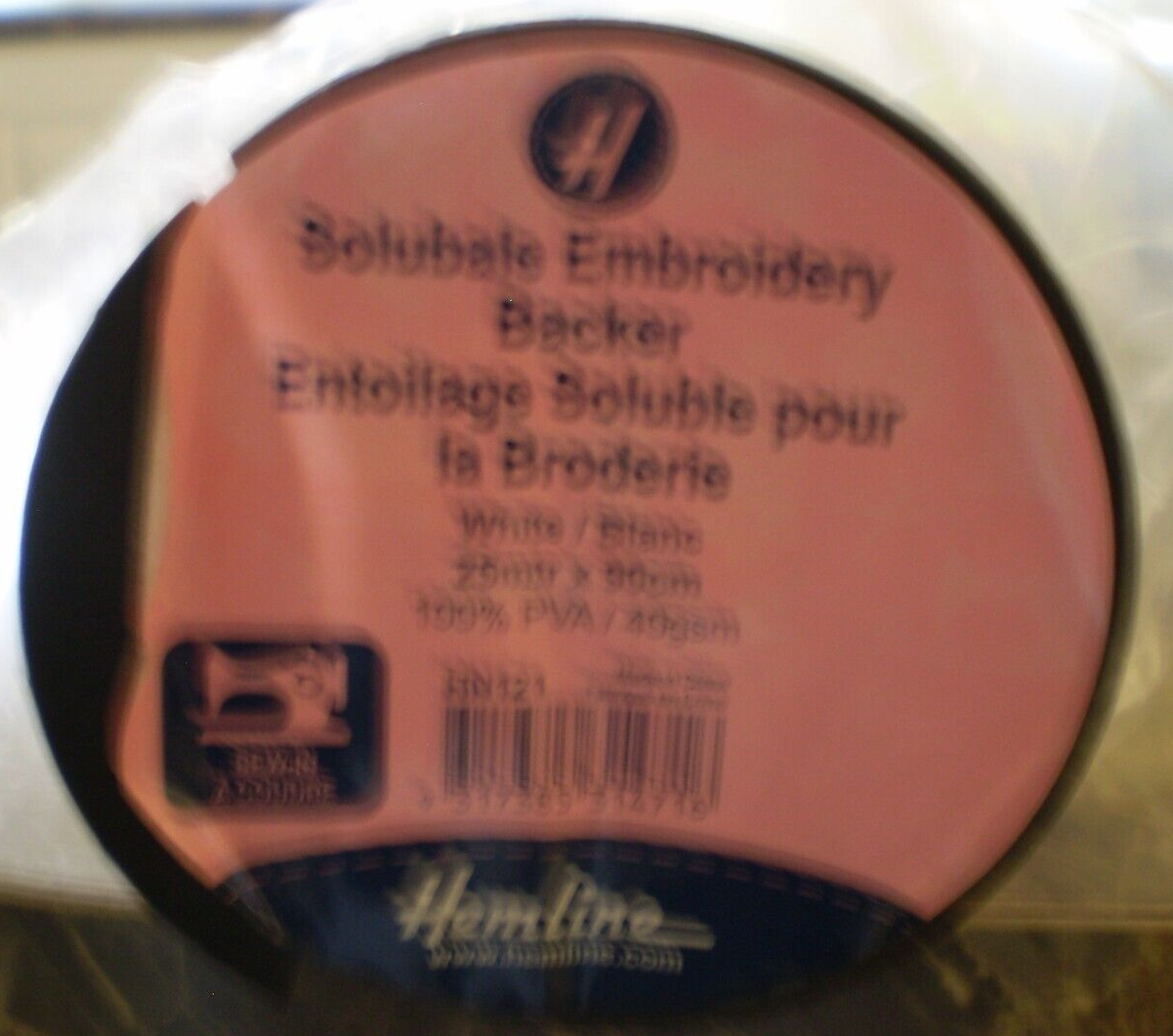 Hemline HN121 Soluble Embroidery Backer. 25-metre bolt. | eBay UK