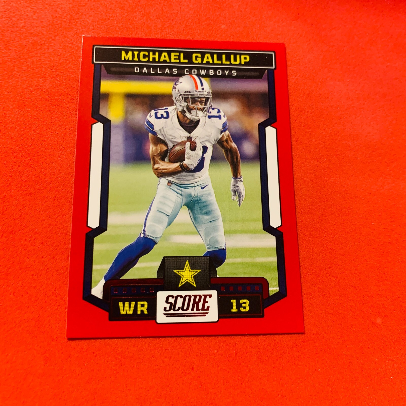 Michael Gallup .. RED .. Dallas Cowboys .. 2023 Score PARALLEL Card 229 ...
