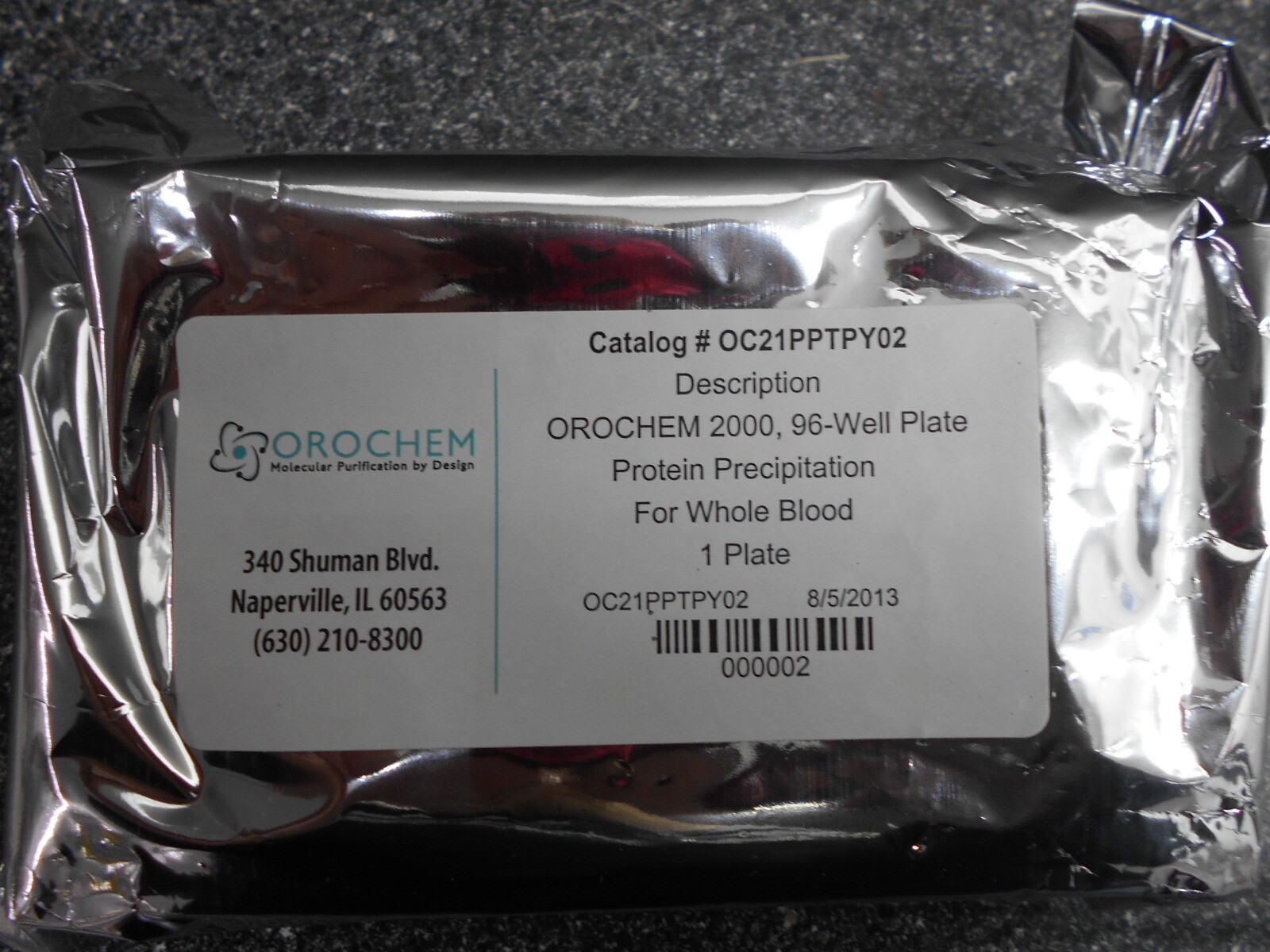 LOT OF 2 OROCHEM OC21PPTPY02 96-WELL PLATE PROTEIN PRECIPITATION FOR ...