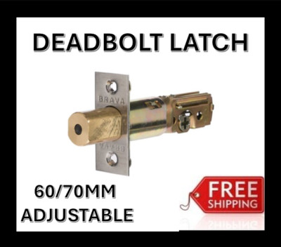 BRAVA Urban Spare Part Deadbolt Bolt Adjustable 60/70mm Backset Satin ...