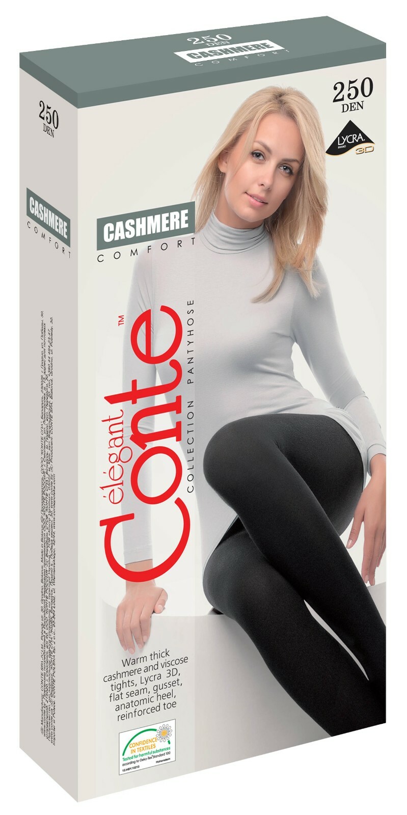 Conte TIGHTS Cashmere 250 Den | Soft Warm Winter Opaque Comfy Pantyhose ...