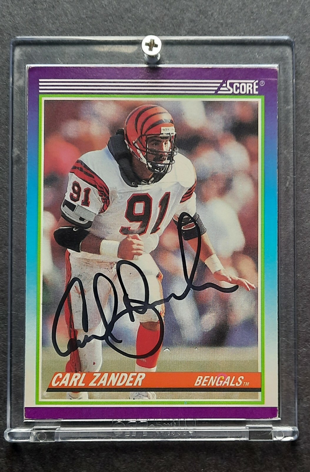 1990 SCORE Carl Zander AUTOGRAPH #478 Bengals Vols | eBay