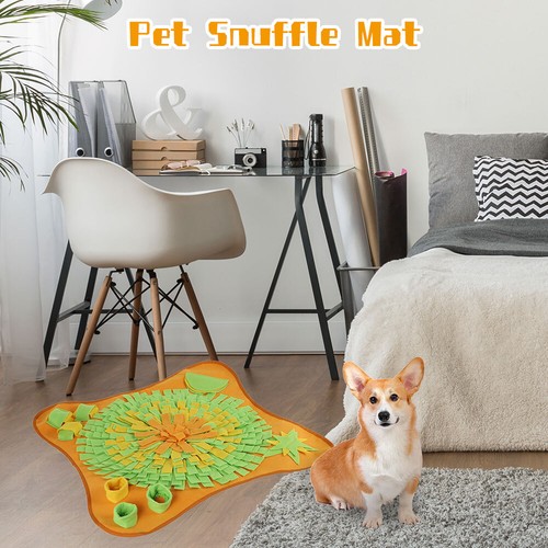 Pet Dog Sniffing Pad Colorful Washable Nose Training Blanket Feeding ...