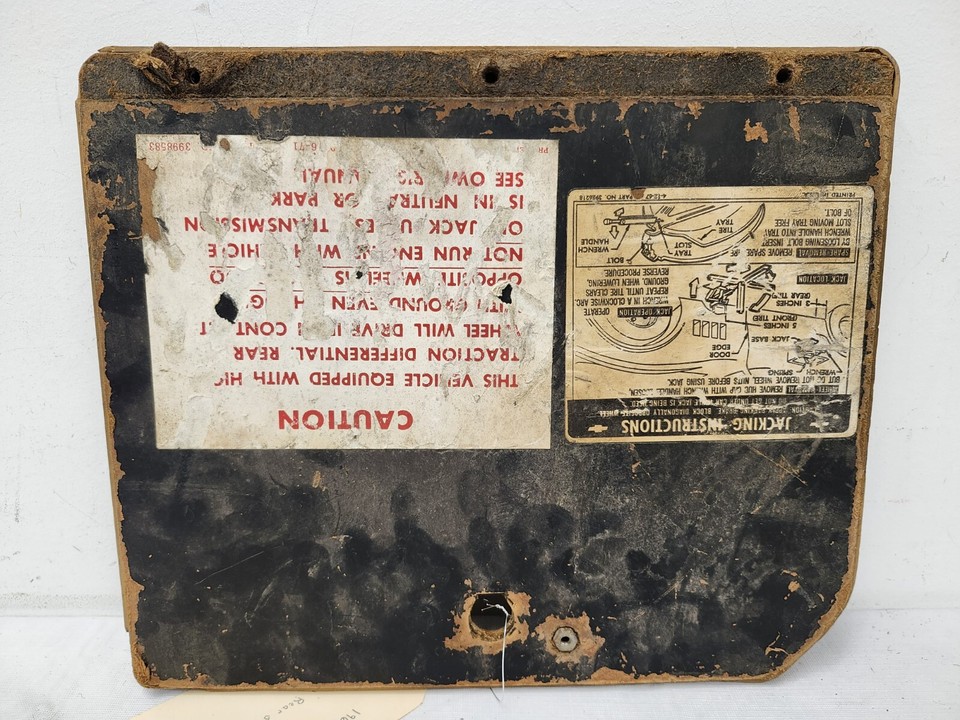 1969-1977 C3 Corvette Rear Storage Compartment Door Passenger Side ...