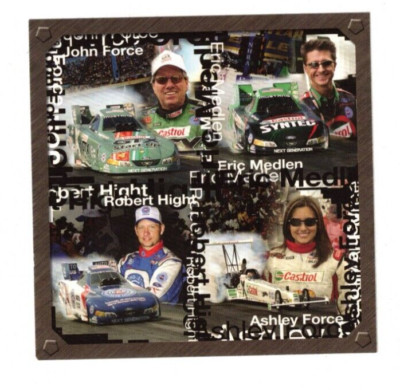 John Force Racing Castrol Sticker NHRA ASHLEY NEFF HIGHT ERIC MEDLEN | eBay