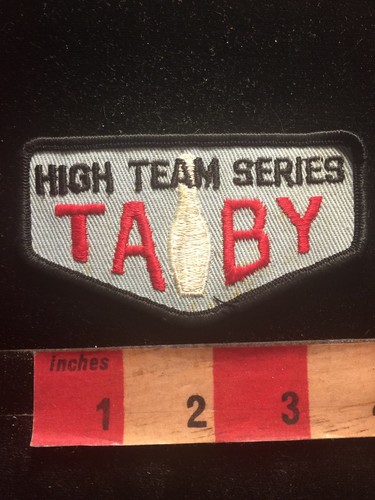 Vintage BOWLING Patch TABY HIGH TEAM SERIES C836 | eBay