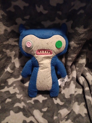 Fuggler Funny Ugly Monster Lil Demon Plush Blue Teeth Mouth Stuffed ...