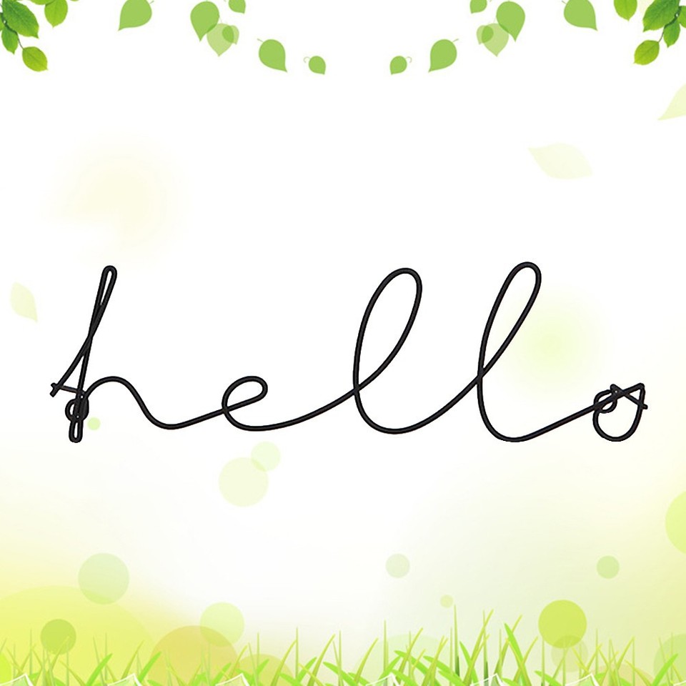 Home Letters Wall Decor Decoration Decorative Blank Word Signs Hello ...