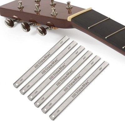 StewMac Gauged DiamondCut Nut Slotting File Set for Acoustic Guitar ...