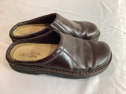 NAOT Clogs Mules Shoes Brown Leather Slip On Men's 44:or Size 11 | eBay