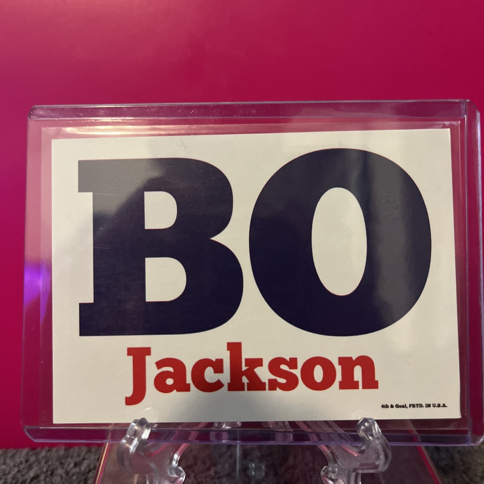 The Iconic 1990 Score Bo Jackson "Bo Knows" insert. Dual Sport legend ...