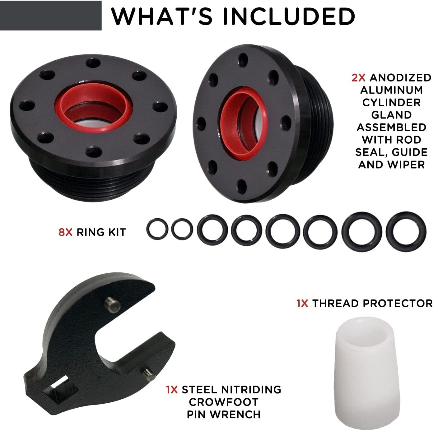 Hydraulic Cylinder Seal Kit HS5167 with Pin Wrench for Seastar ...