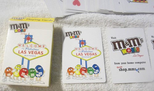1 deck playing cards,MINT,M&M World Souvenir Las Vegas, NV Candy ad ...