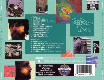 THE ALAN PARSONS PROJECT/ALAN PARSONS - EYE IN THE SKY [BONUS TRACKS ...