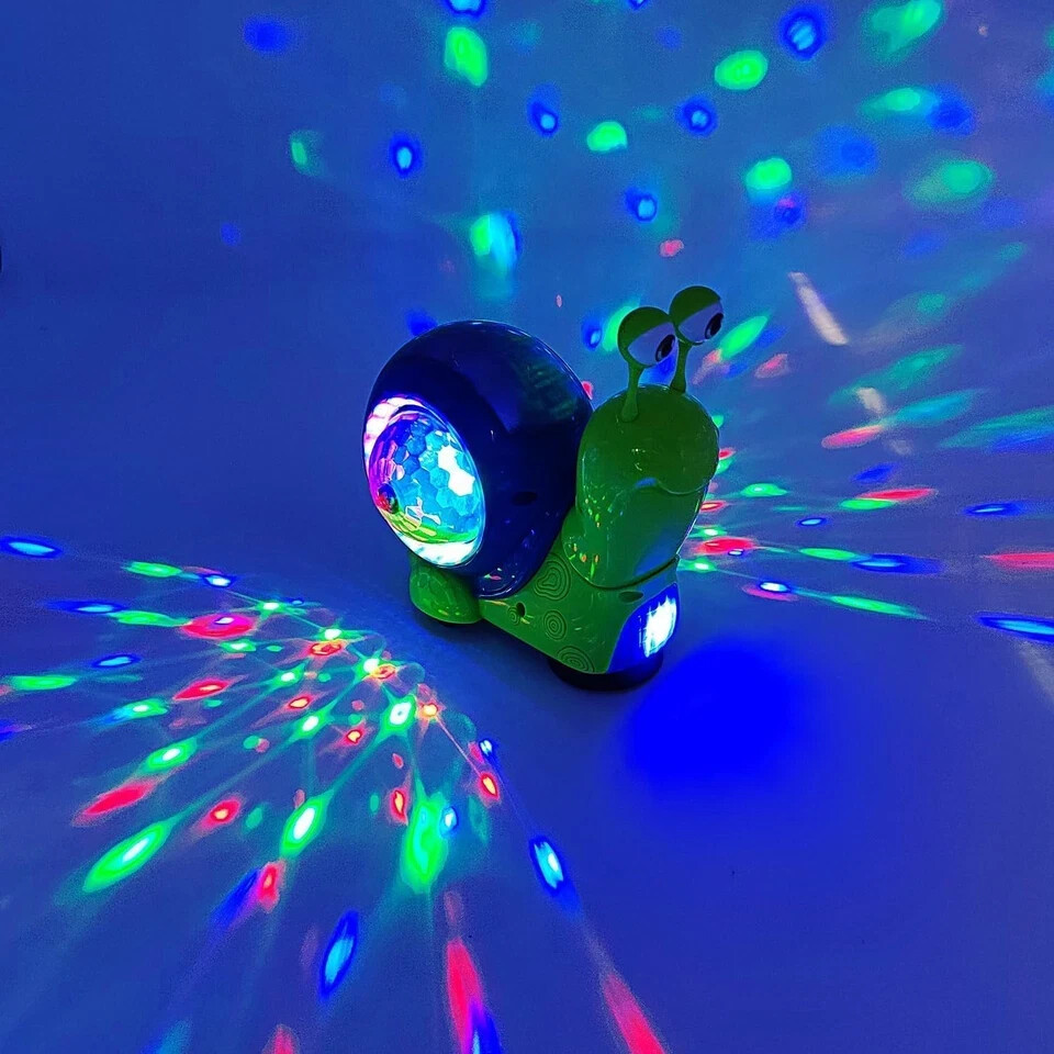 Luminous Snail Toy,Snail Toy for Baby,Electric Snail Crawling Toy,Light ...