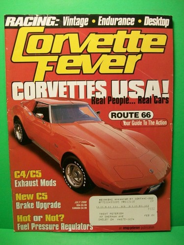 Corvette Fever ~ July 2000 ~ Corvettes USA......Real People......Real ...
