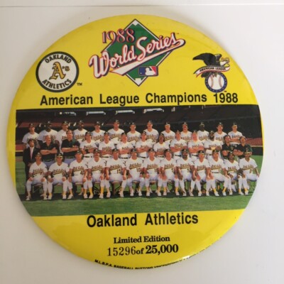 Oakland Athletics Baseball 6 inch Button #3 | eBay