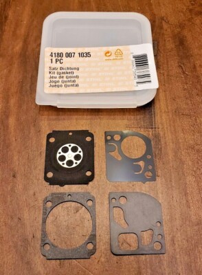 STIHL Carburetor Gasket Kit FS91 FS111 FS131 KM91 4180-007-1035 Genuine ...