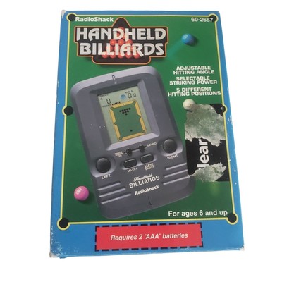 Radio Shack Hand Held Computer Game Billiards 60-2657 Vintage New in ...