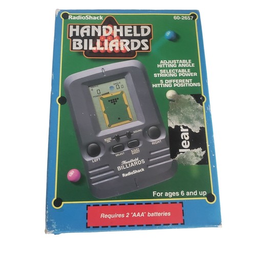 Radio Shack Hand Held Computer Game Billiards 60-2657 Vintage New in ...