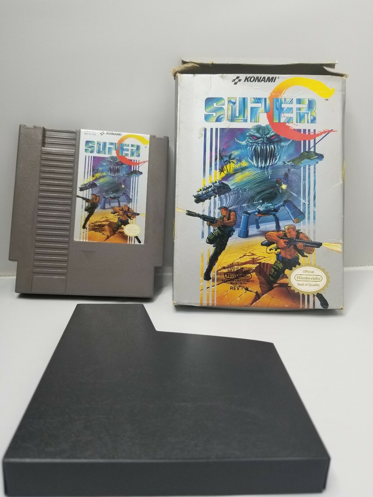 Super C (Nintendo Entertainment System, 1990) with Box Konami Contra ...