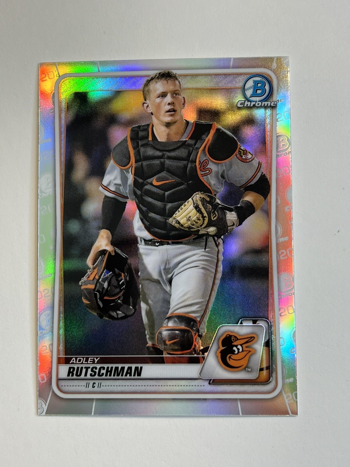 ADLEY RUTSCHMAN 2020 Bowman Chrome Draft SP REFRACTOR Orioles RC 1 SSP ...