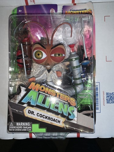 Monsters Vs. Aliens DR. COCKROACH Figure + Launcher 2009 Dream Works ...