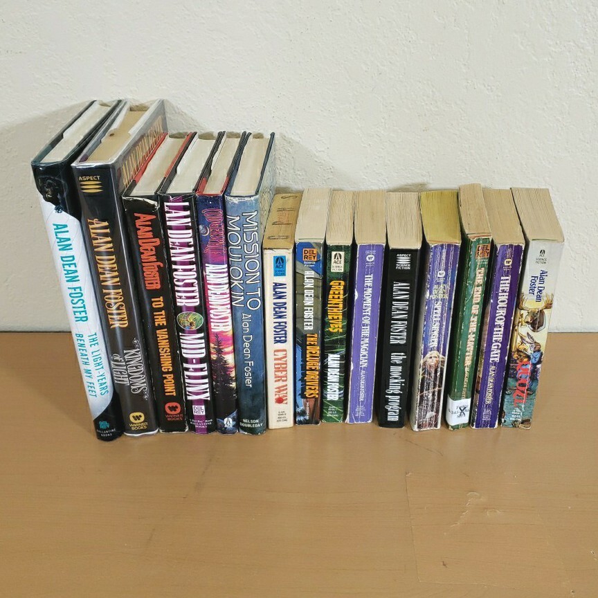 Alan Dean Foster Lot Of 15 SCI-FI Books Codgerspace, Mid-Flinx, Quozl ...