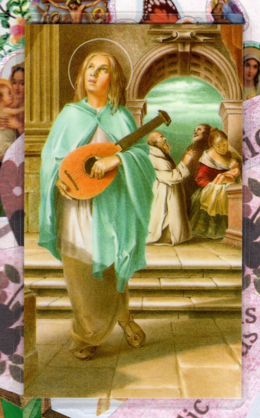 St. Saint Genesius + Prayer - Laminated Holy Card GAN#225L | eBay