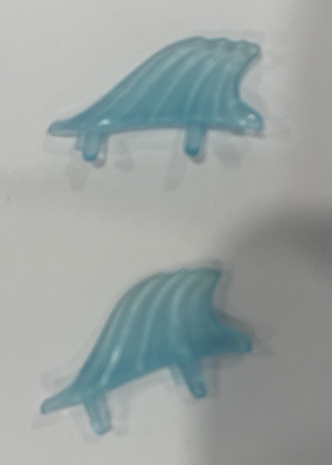 Lot of 2 Monster High Lagoona Blue Doll Leg Fin Replacement Part Pieces ...