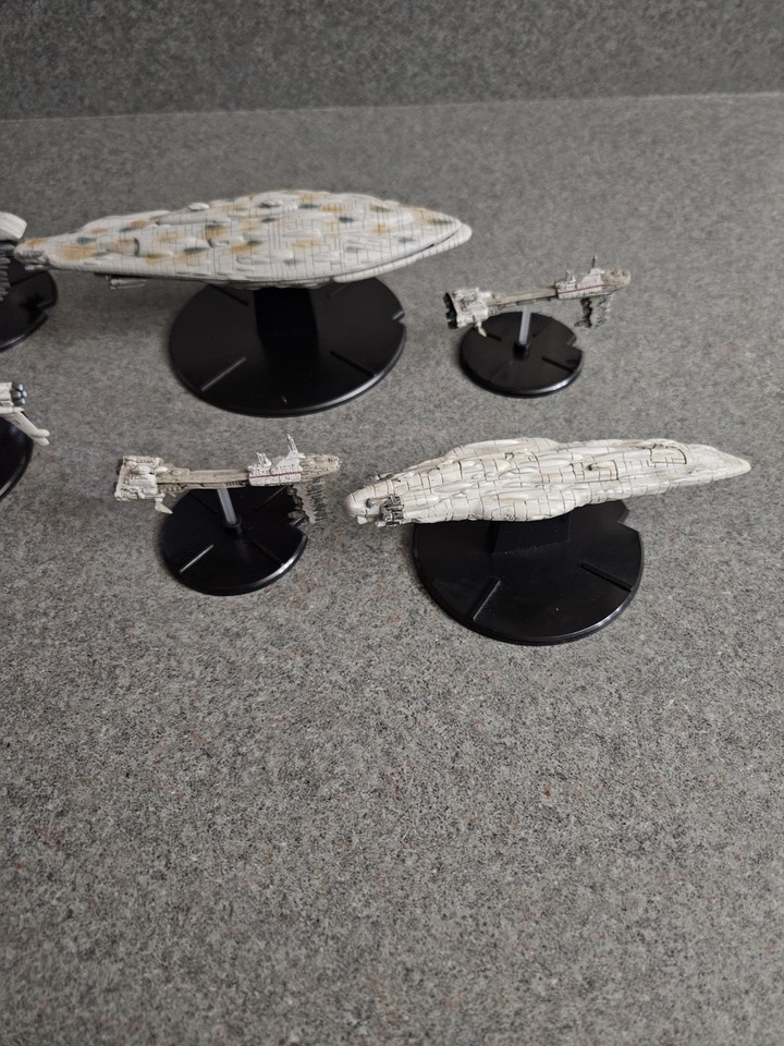 Star Wars Miniatures Starship Battles 8 Ship Rebel Lot Home One ...